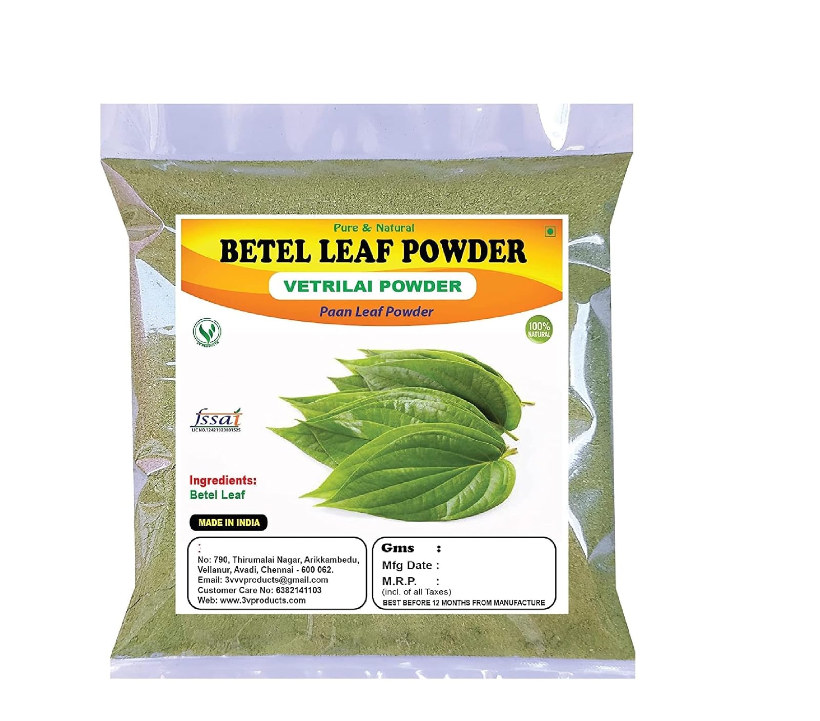 Betel Leaf Powder for natural wellness
