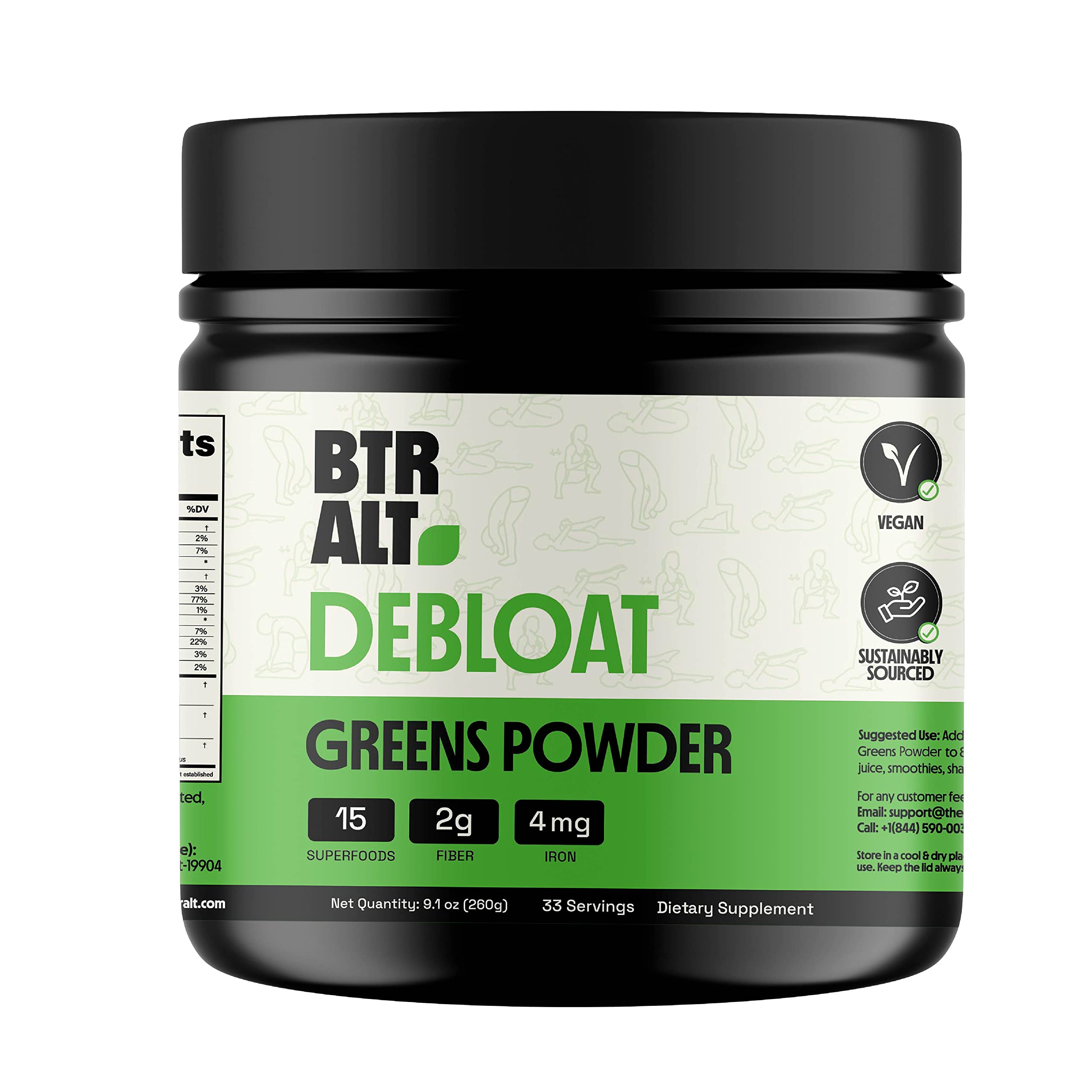 Better Alt Greens spirulina powder
