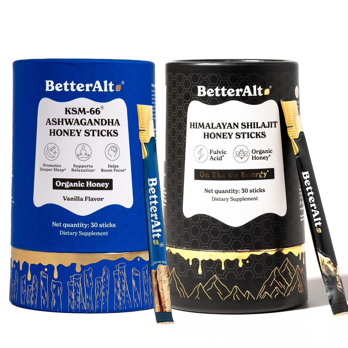 Better Alt shilajit honey sticks