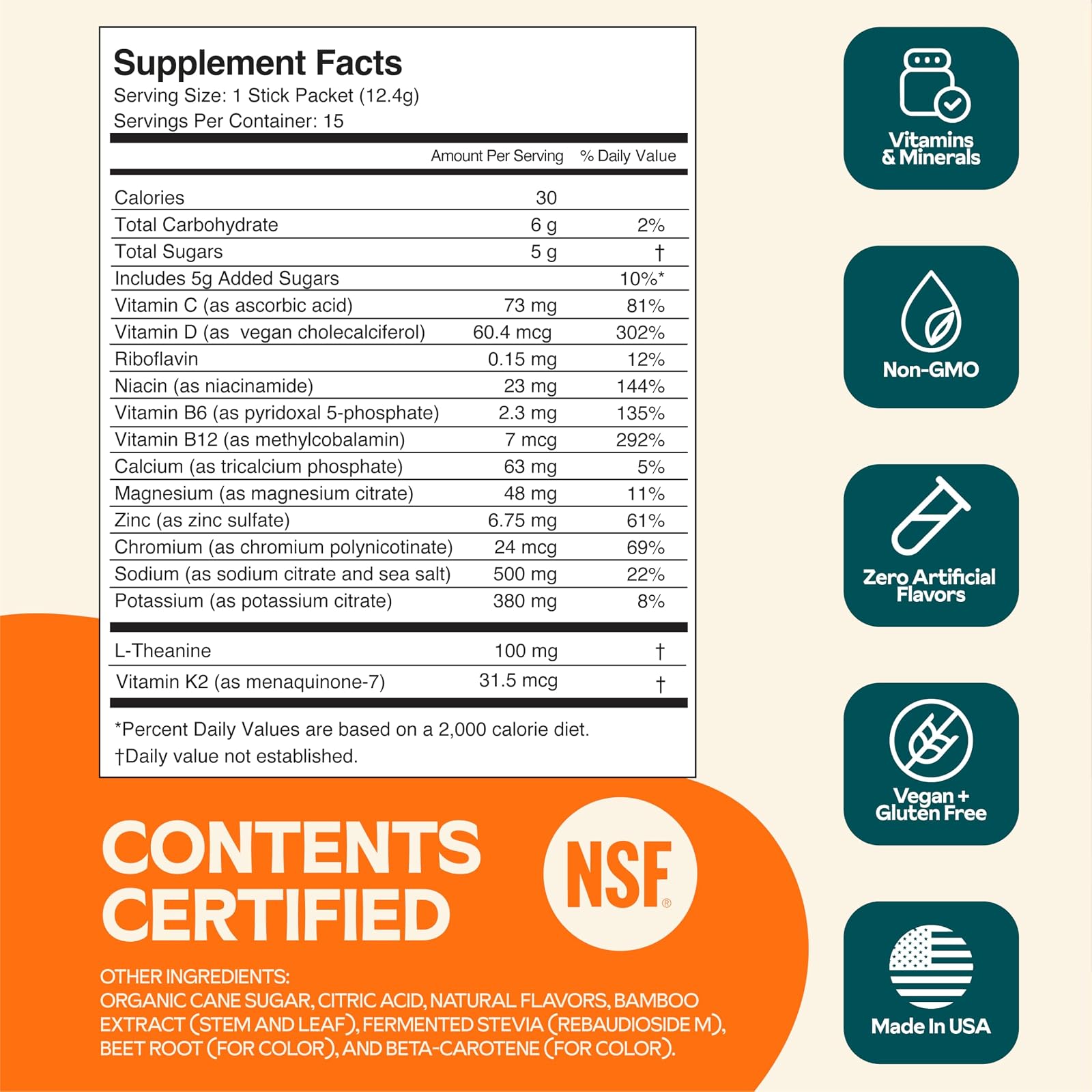 Better Than vitamin powder with L-Theanine
