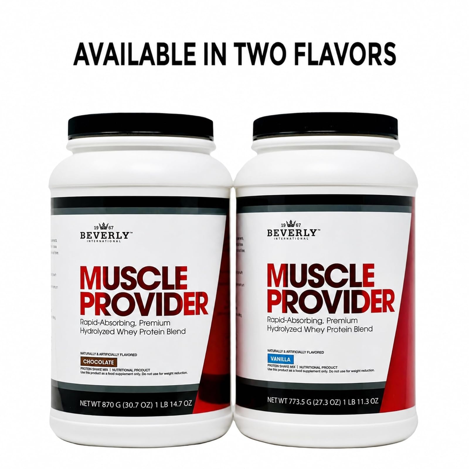 Beverly International whey protein supplement