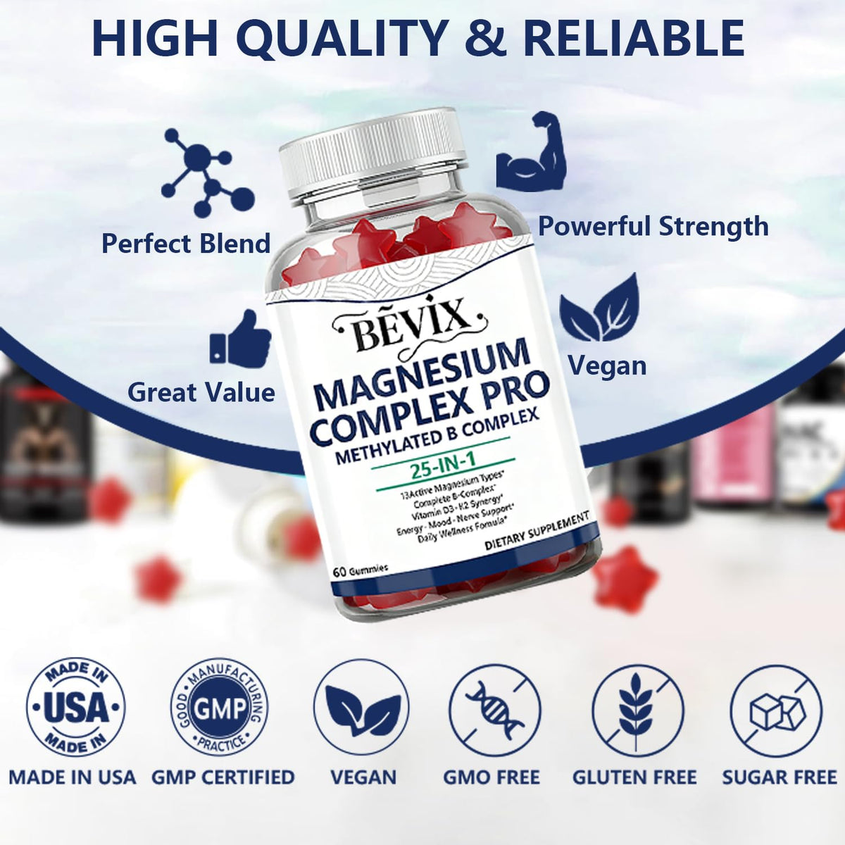 BEVIX magnesium gummies for relaxation