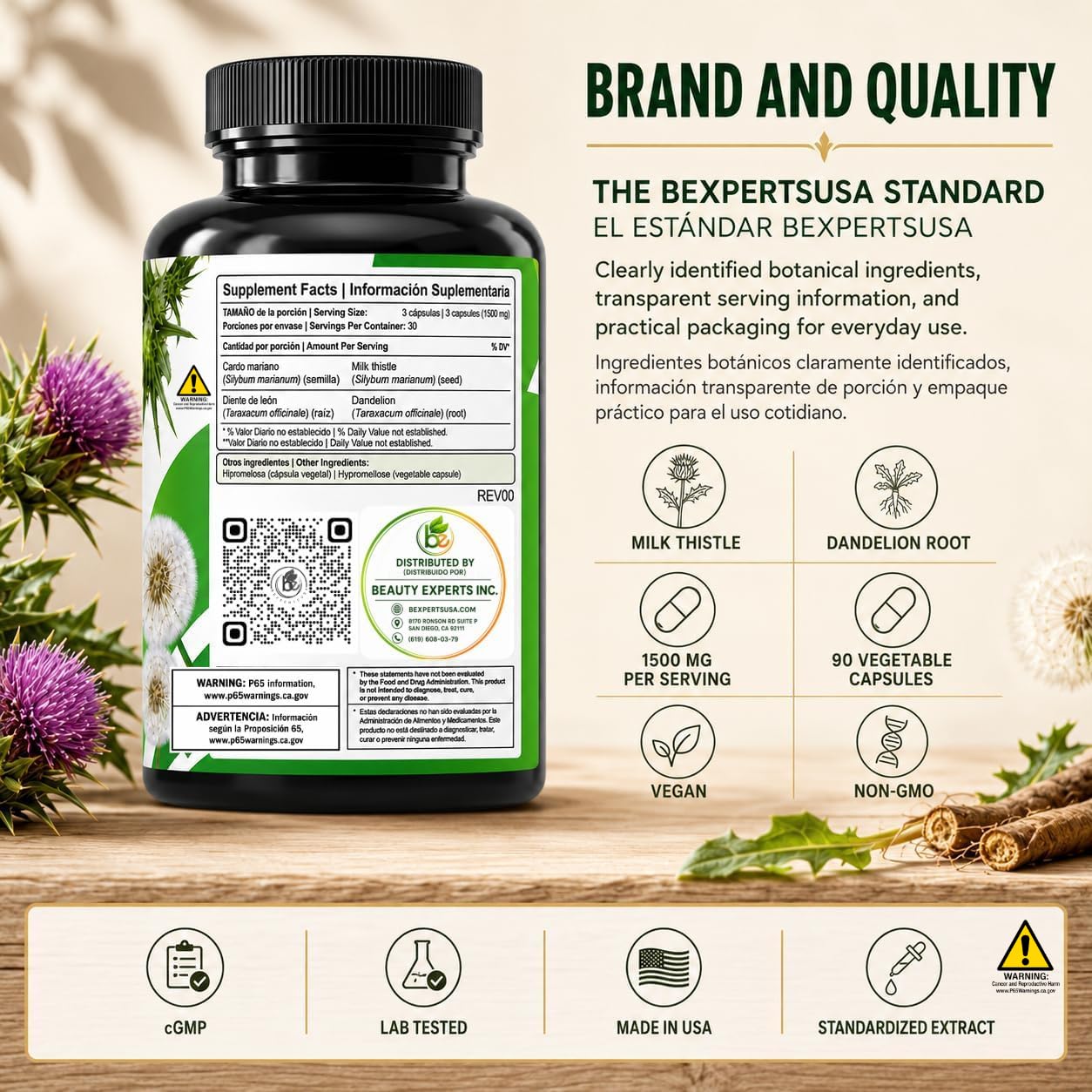 BexpertsUSA milk thistle wellness support