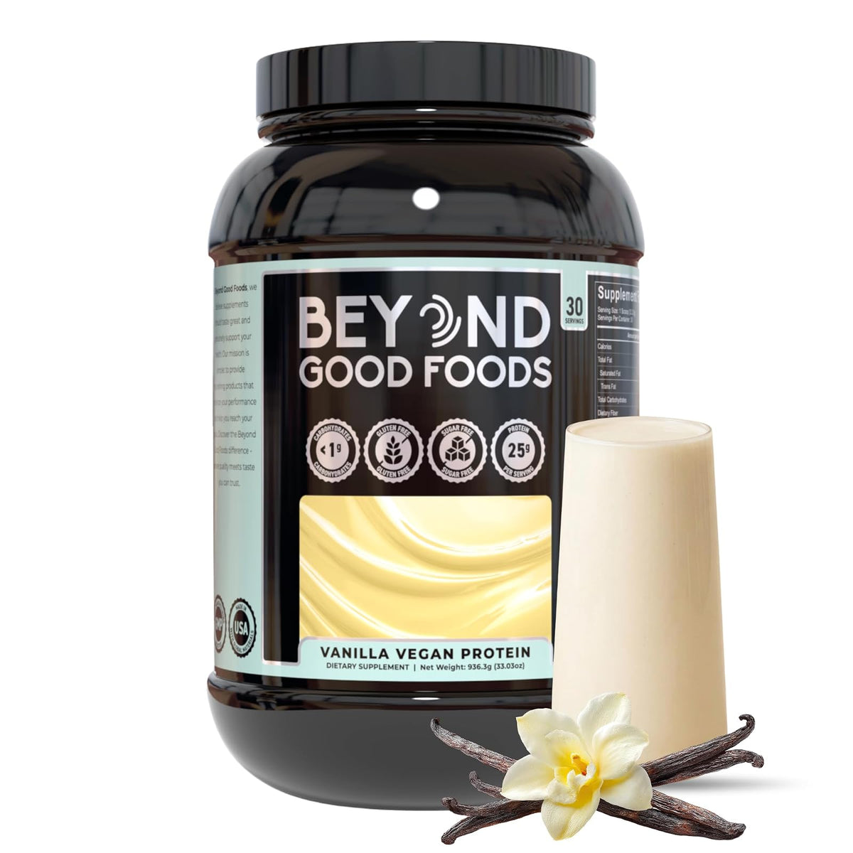 Beyond Good Foods vegan protein powder