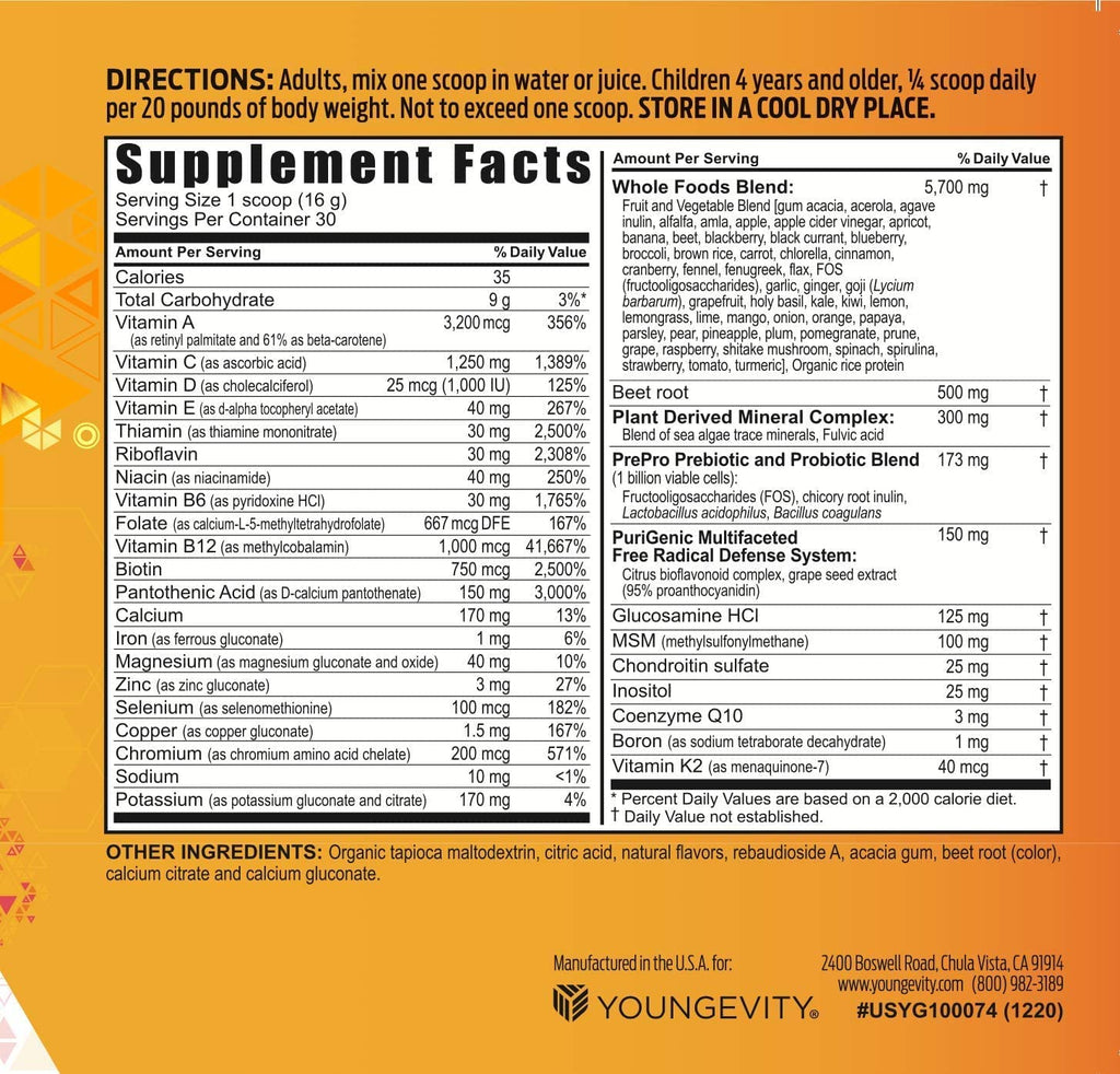 Beyond Tangy Tangerine immune support formula