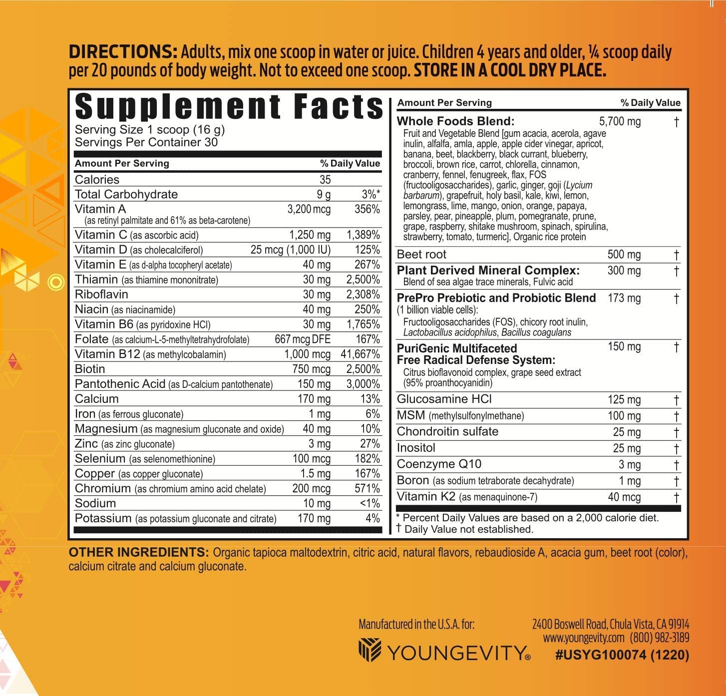 Beyond Tangy Tangerine immune support formula