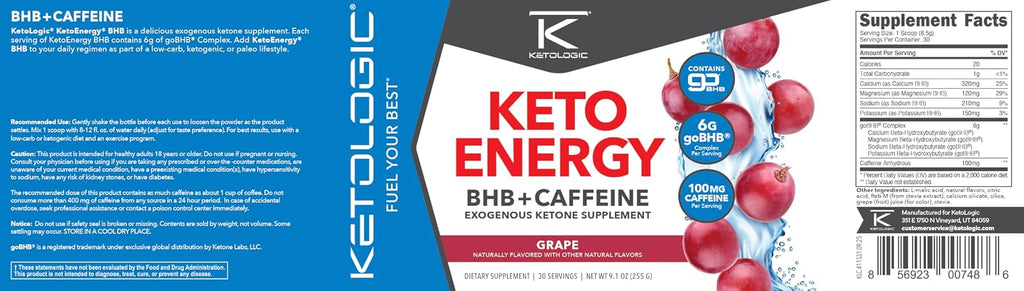 BHB energy drink for keto diet