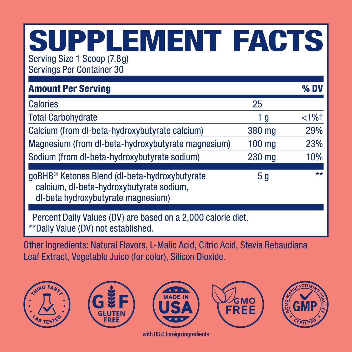 BHB exogenous ketones for quick energy