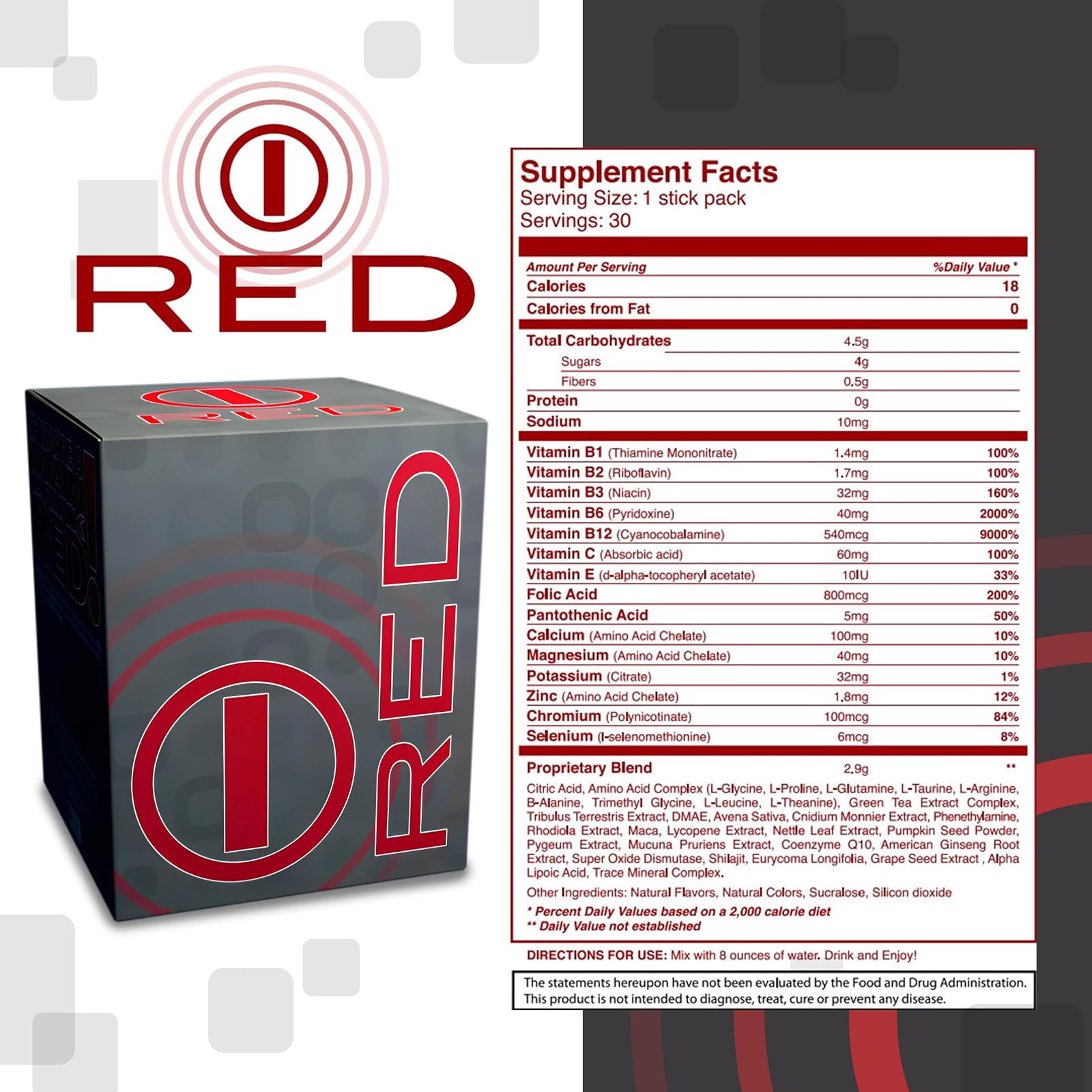 bHIP Red For Men BCAA energy boost