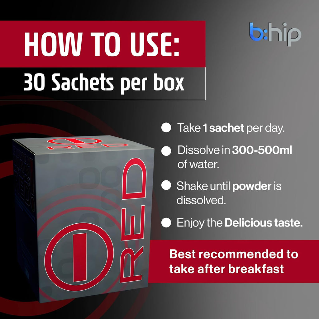 bHIP Red For Men fitness performance enhancer