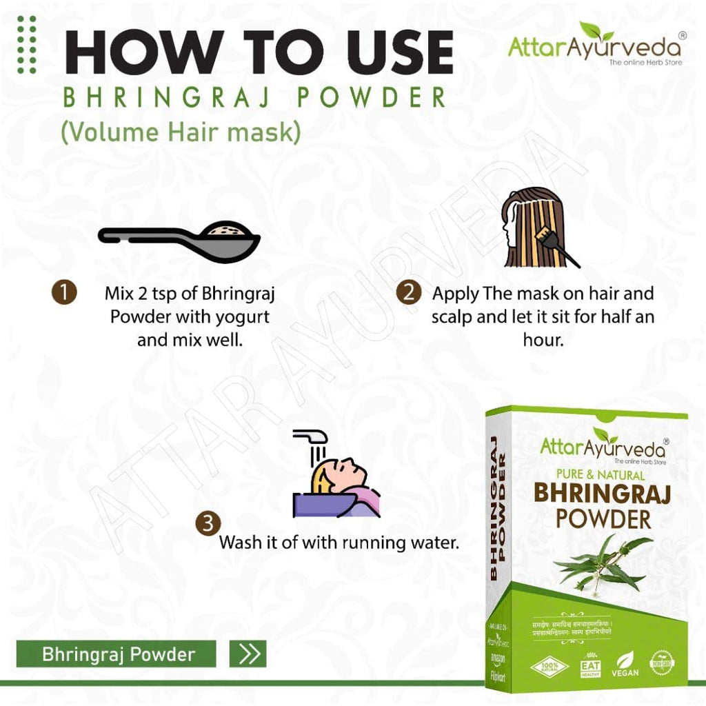 bhringraj powder for stronger hair roots