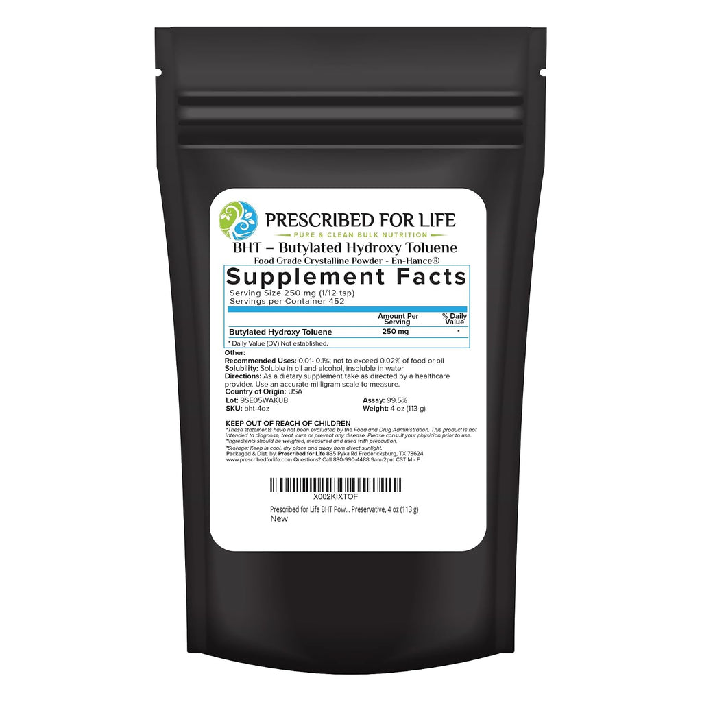 BHT powder for multivitamins