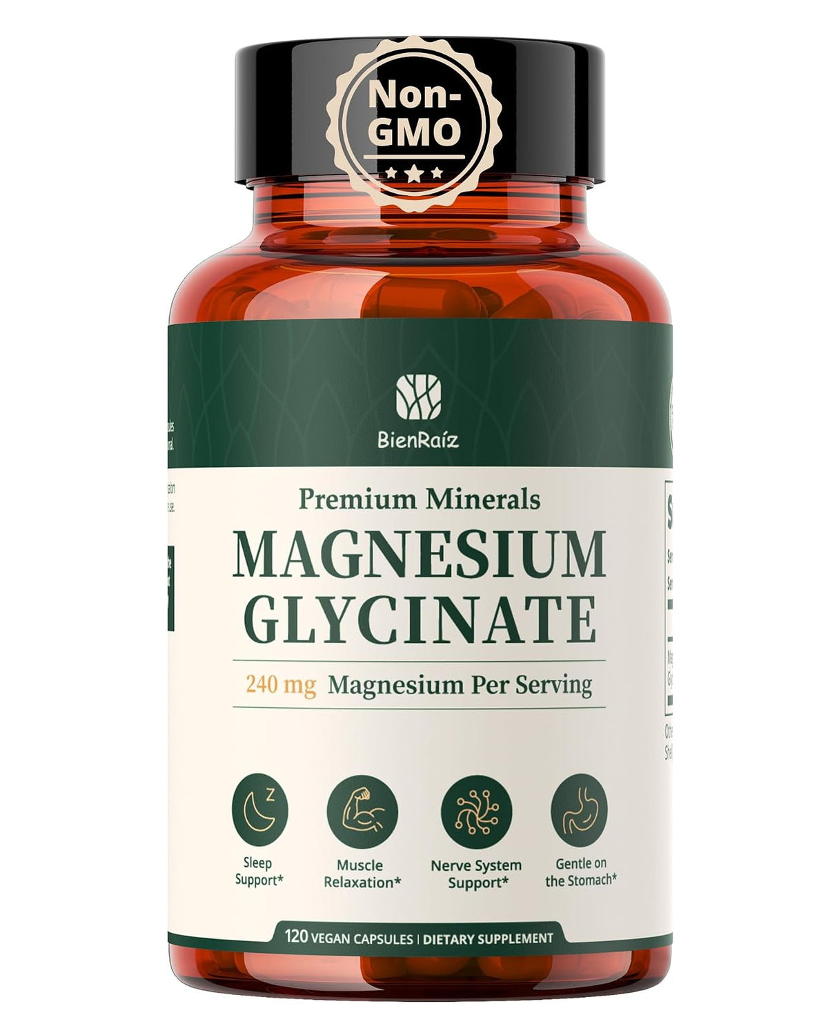 BienRaíz Magnesium Glycinate capsules