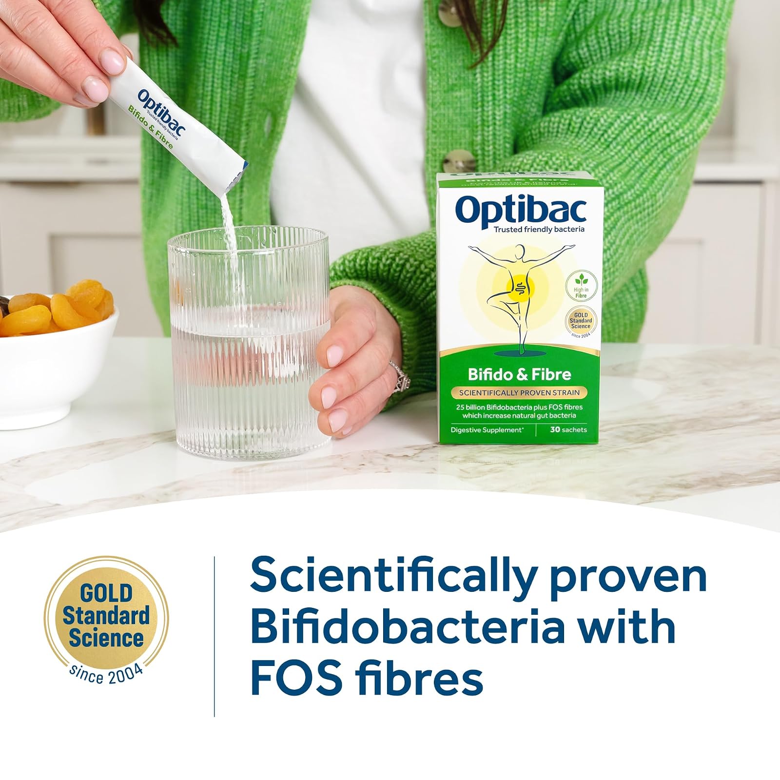 Bifidobacteria and fibre supplement benefits