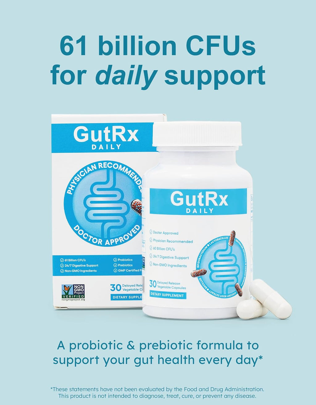 Bifidobacterium Longum capsules for digestion