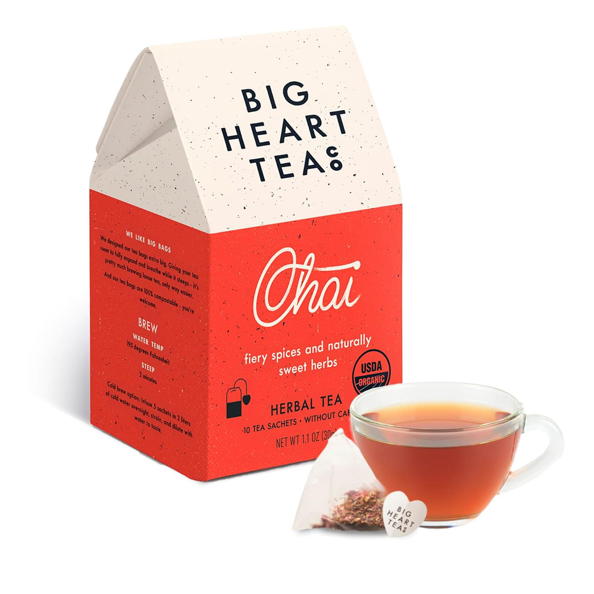 Big Heart Fiery Masala Chai tea bags