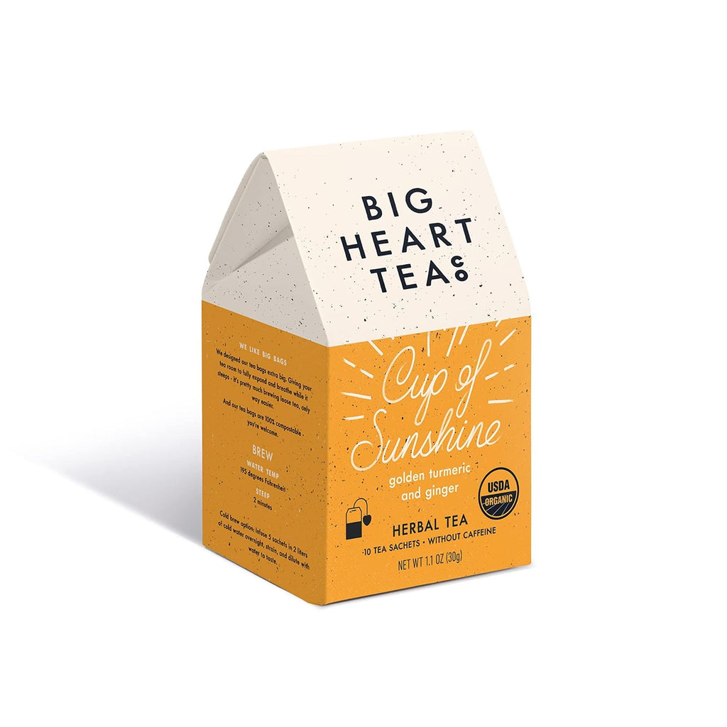 Big Heart ginger turmeric tea bags