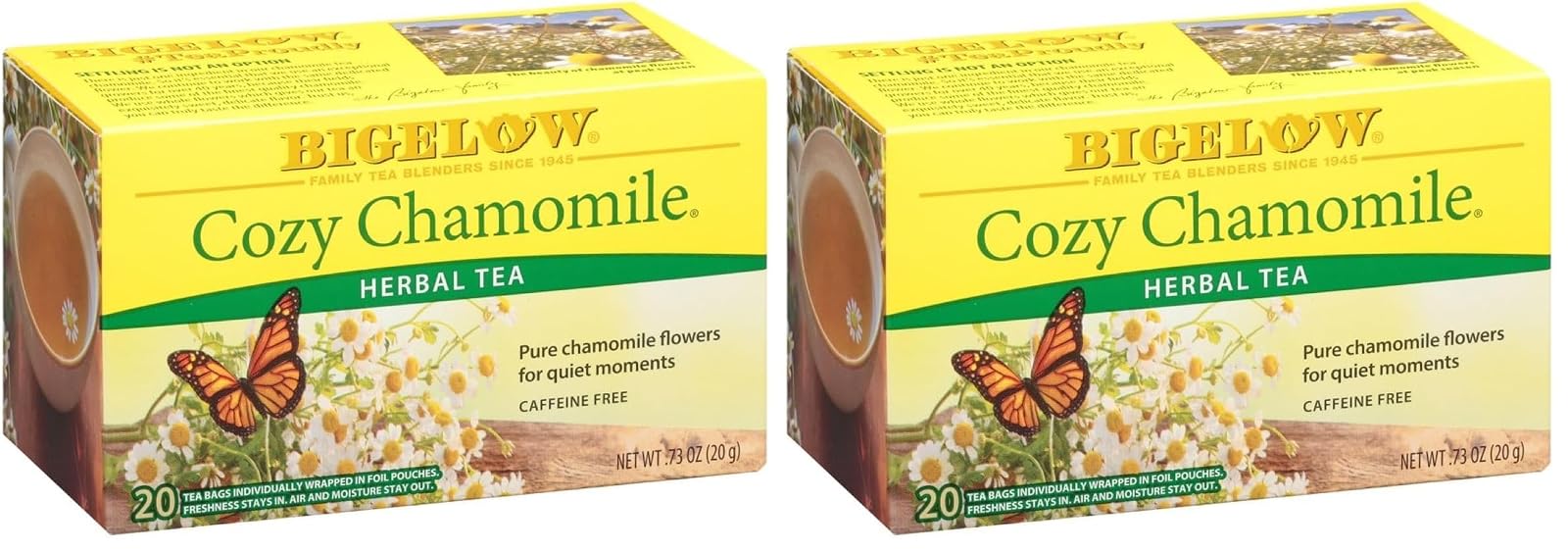 Bigelow chamomile herbal tea bags