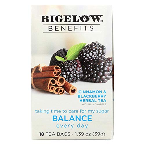 Bigelow Cinnamon Blackberry Herbal Tea 18 Count