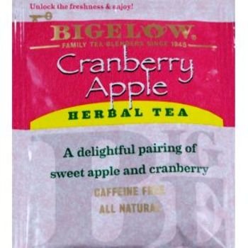 Bigelow cranberry apple herbal tea bags
