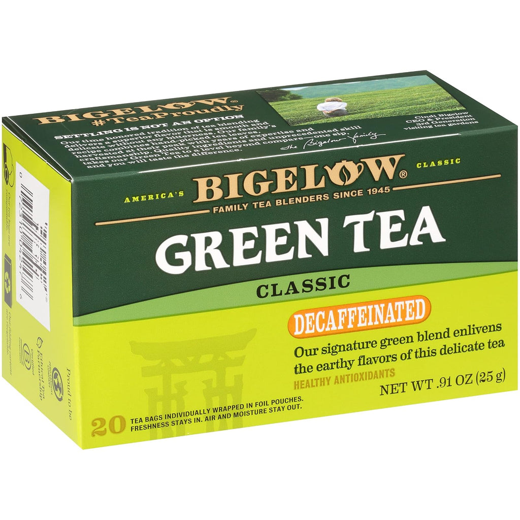 Bigelow decaffeinated green tea bags