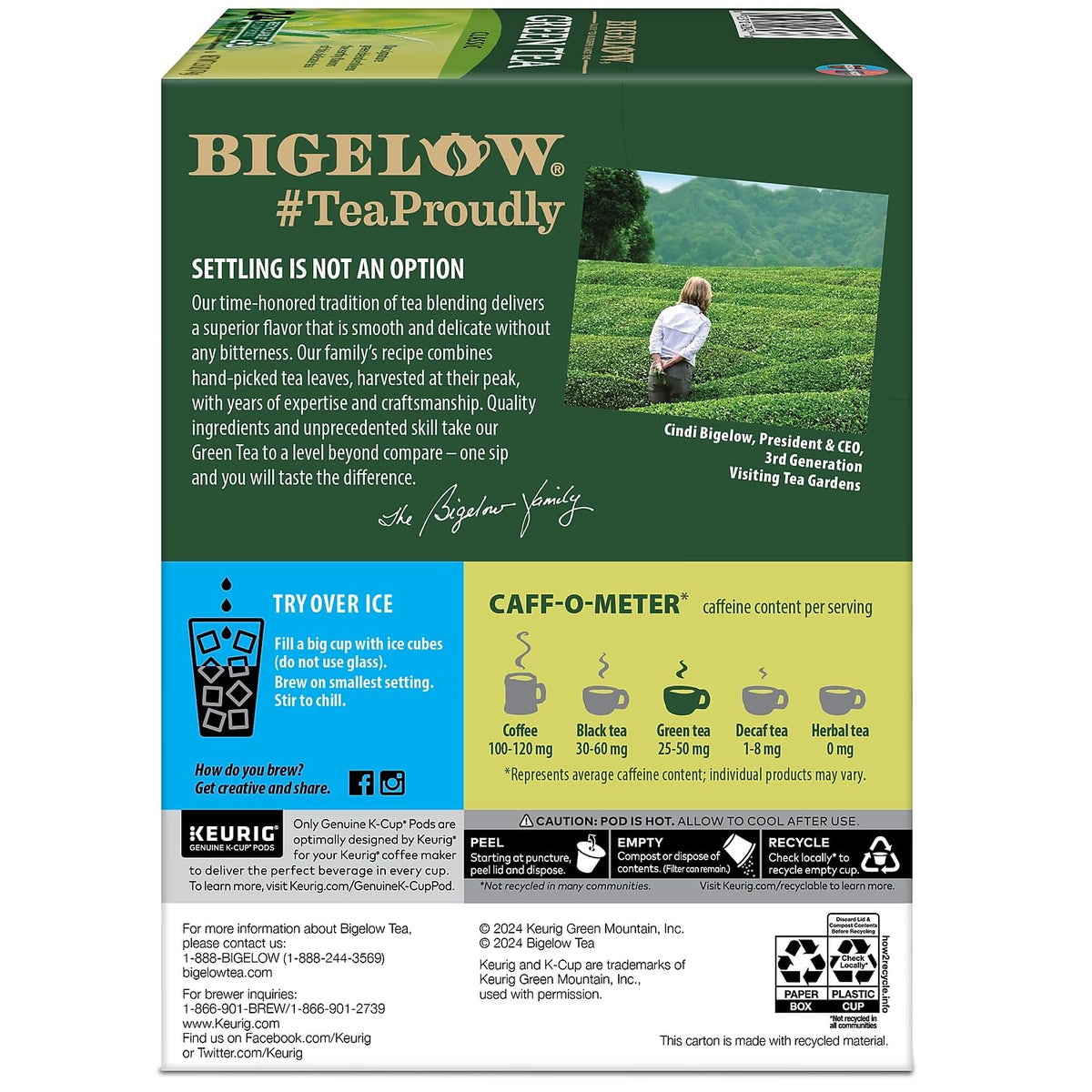 Bigelow green tea for relaxation