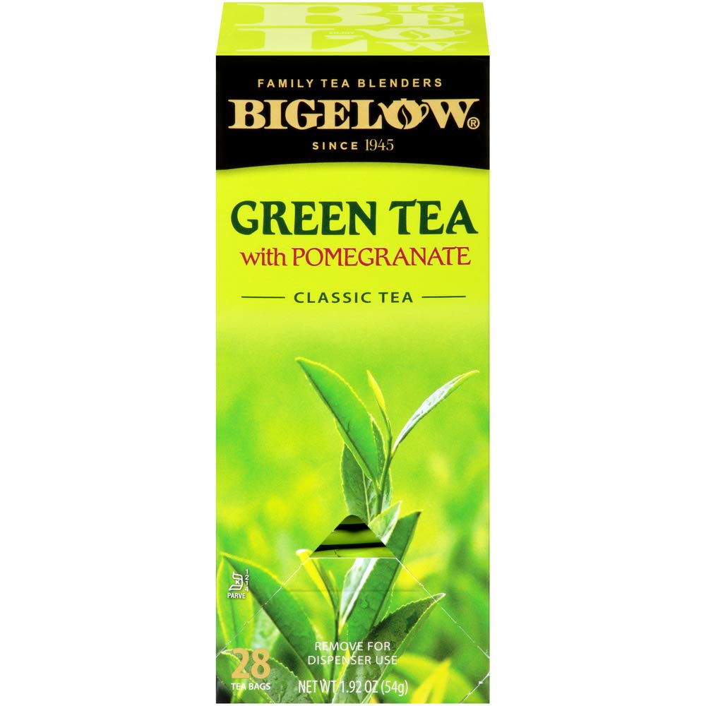 Bigelow green tea with pomegranate bags