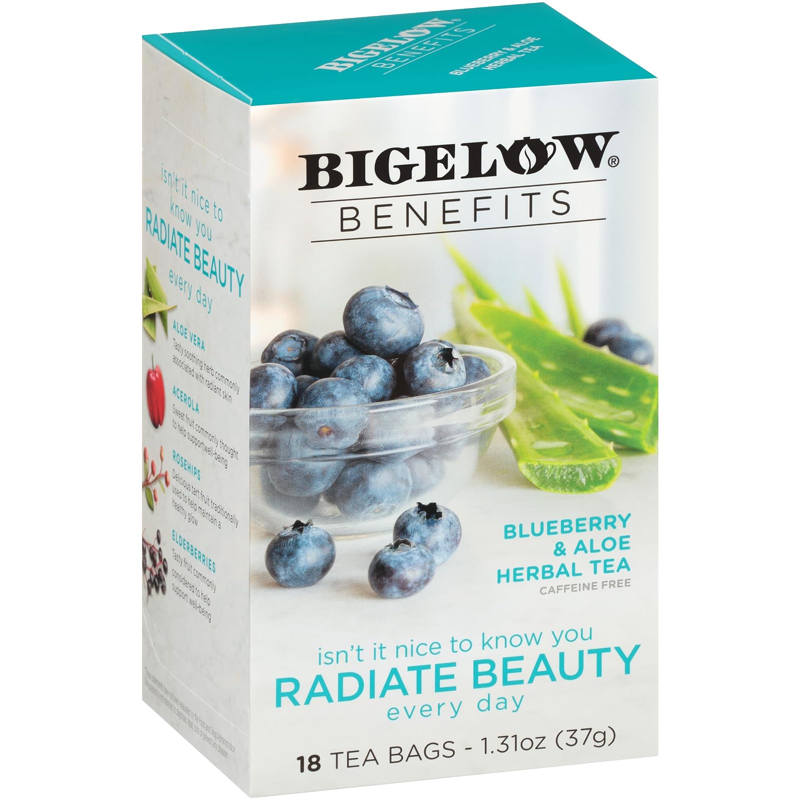 Bigelow herbal tea blueberry flavour