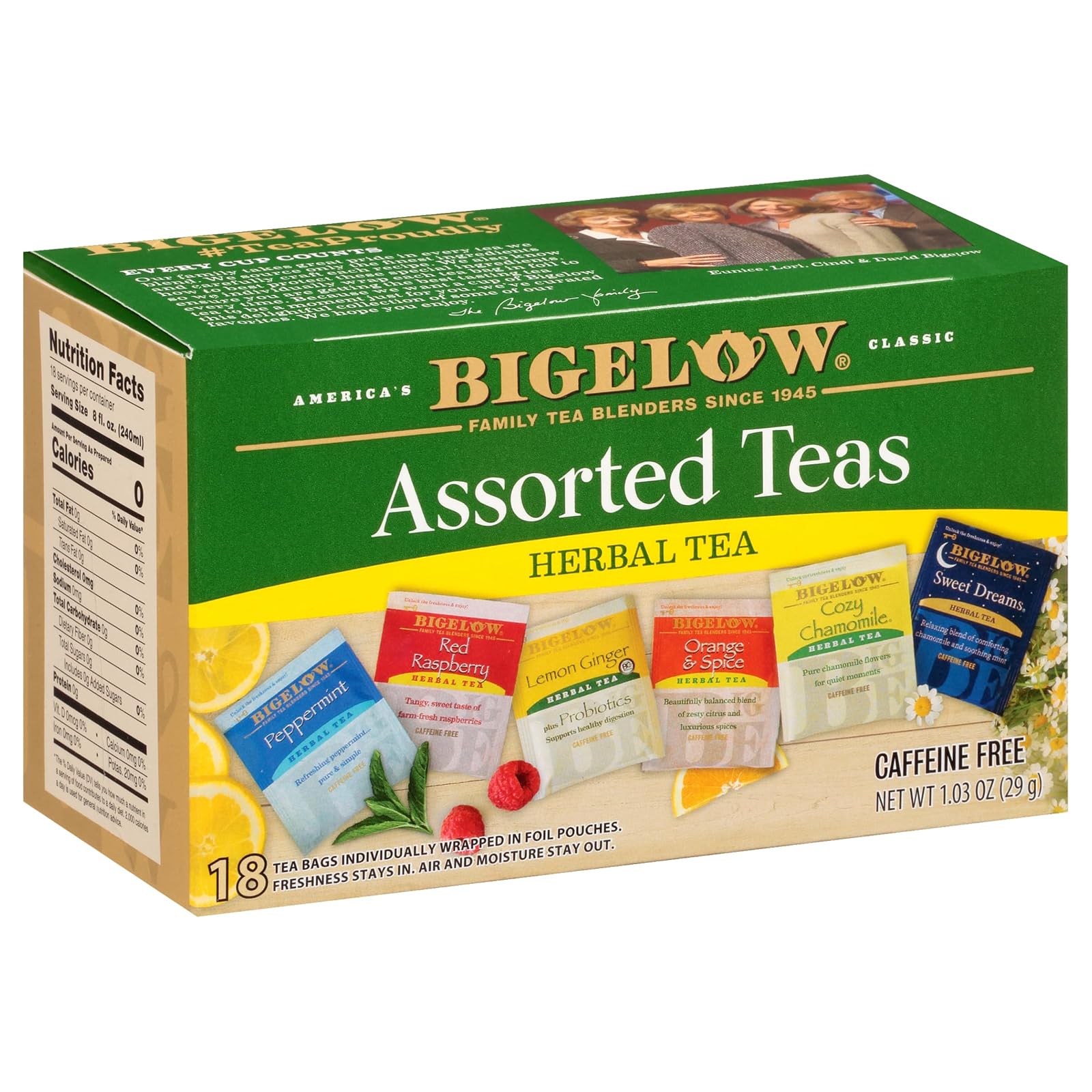 Bigelow herbal tea variety pack