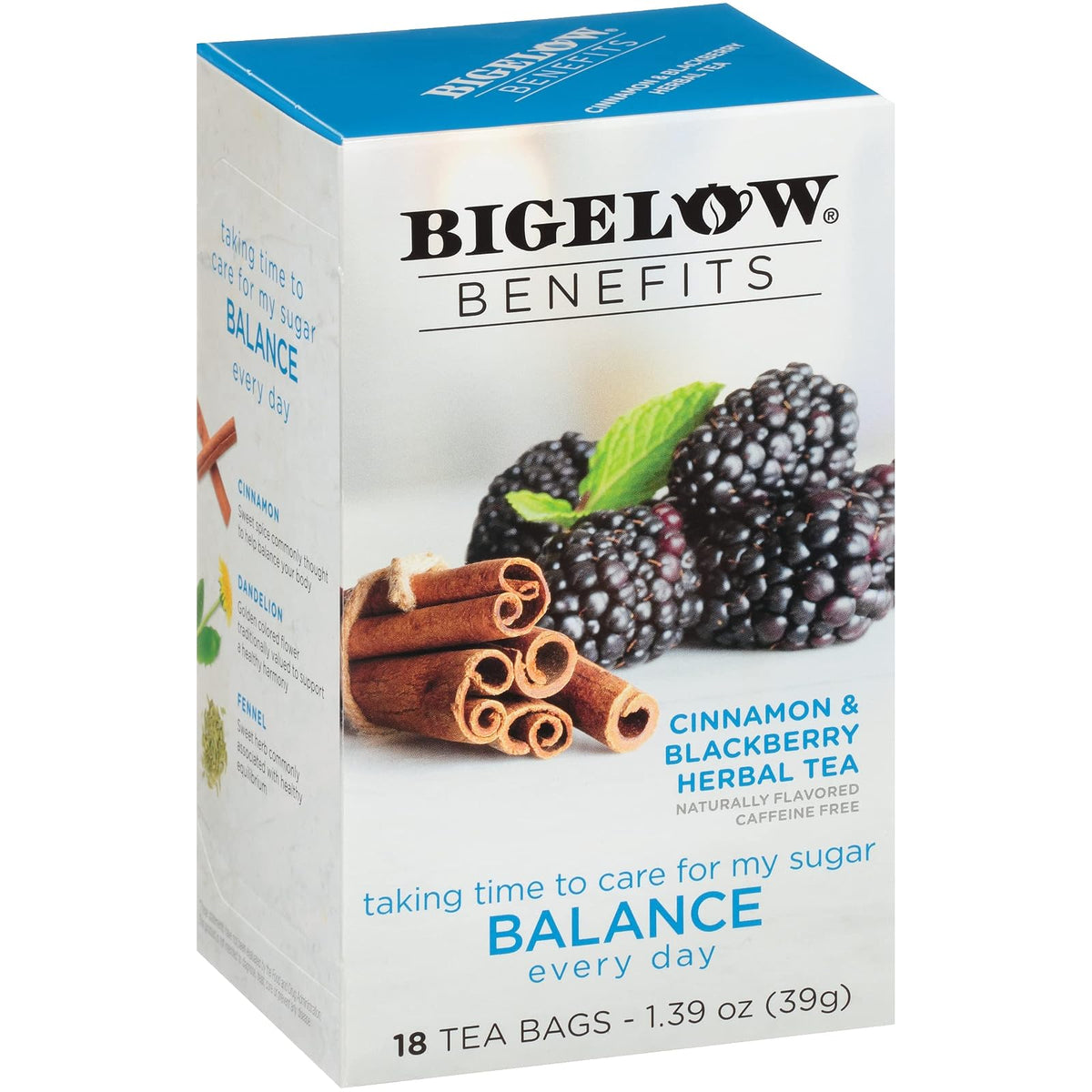 Bigelow herbal tea with cinnamon