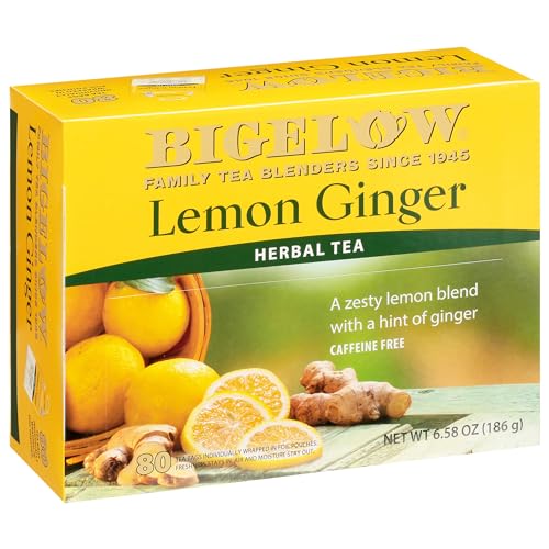 Bigelow herbal tea with ginger