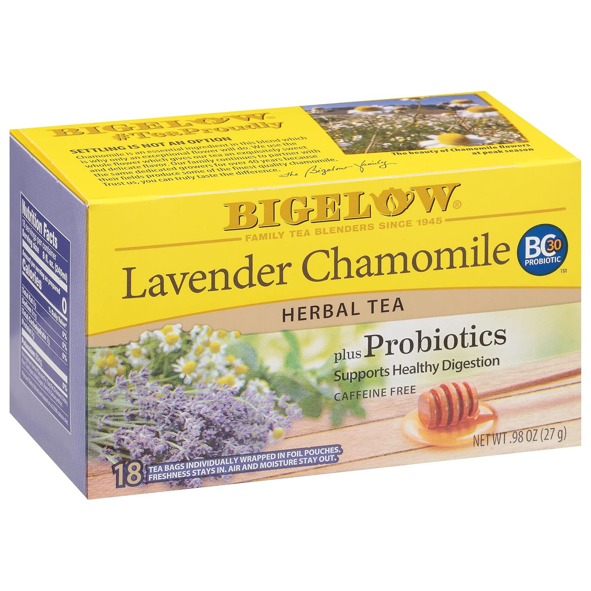 Bigelow lavender chamomile herbal tea bags