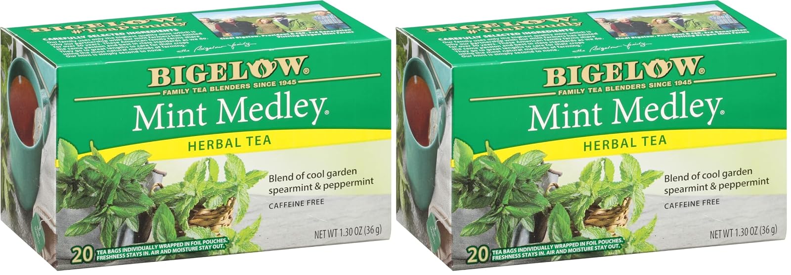 Bigelow Mint Medley herbal tea bags
