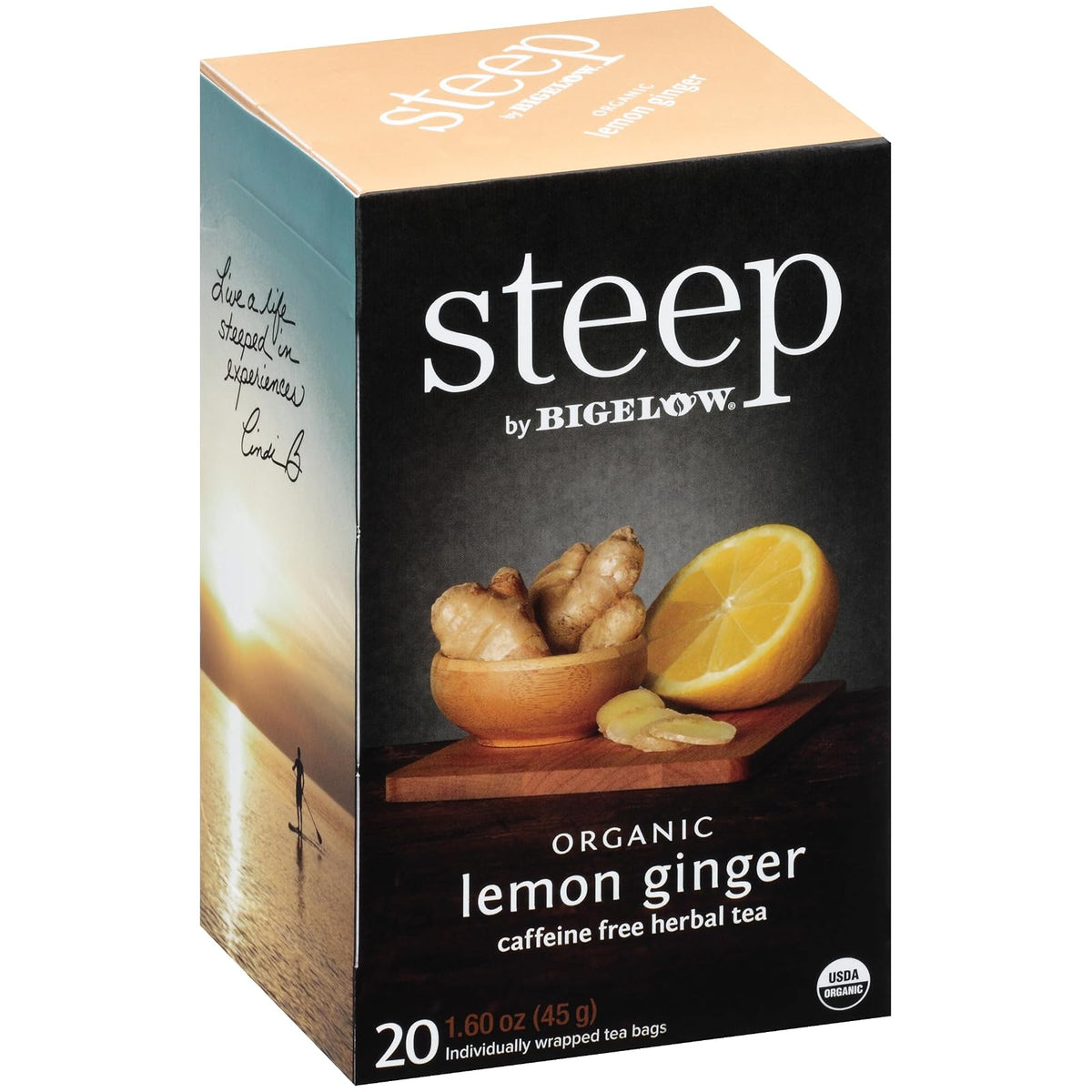 Bigelow organic lemon ginger herbal tea bags
