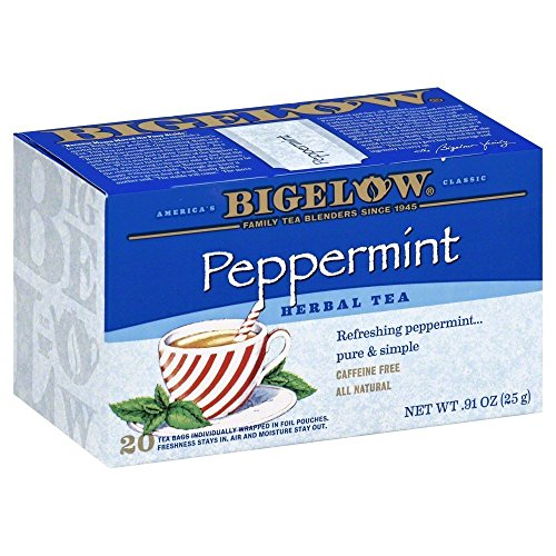 Bigelow peppermint tea bags for refreshing brews