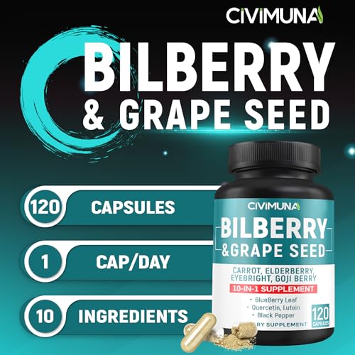 bilberry capsules with grape seed extract