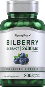 bilberry extract 2400 mg capsules