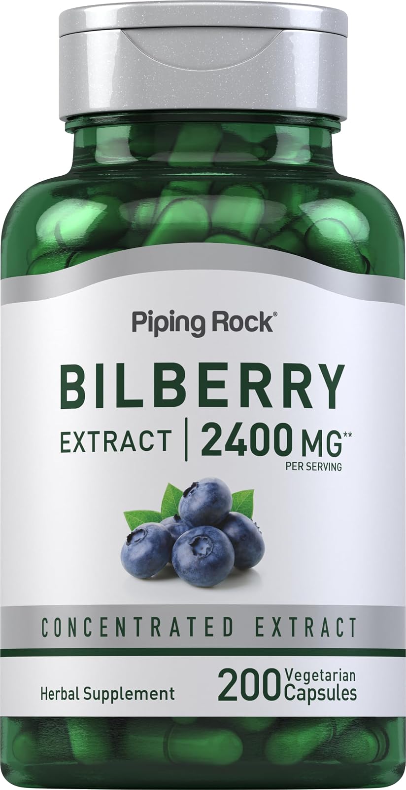 bilberry extract 2400 mg capsules