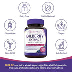 bilberry extract capsules for antioxidant support
