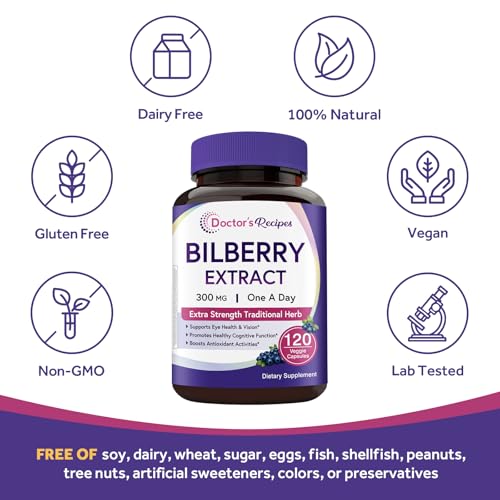 bilberry extract capsules for antioxidant support