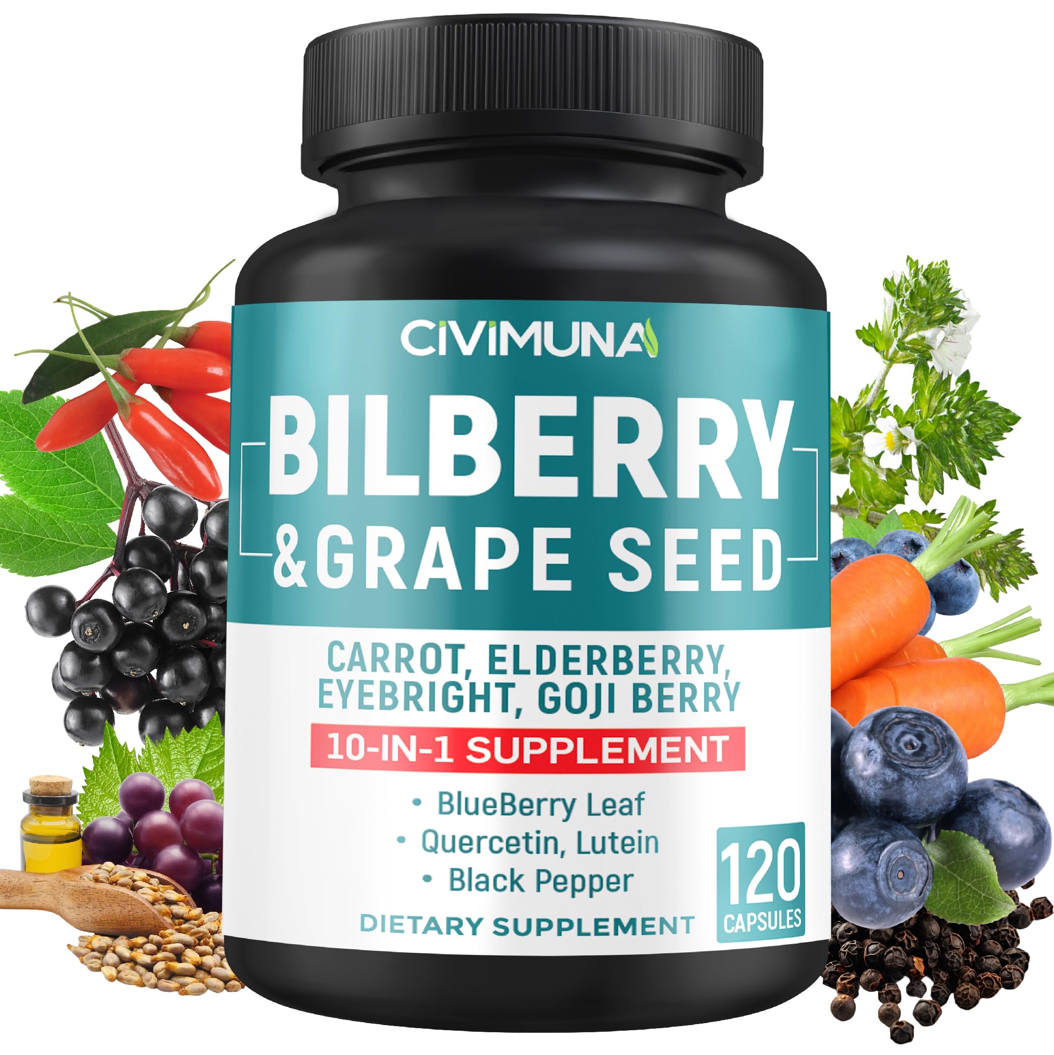 bilberry extract capsules for eye health