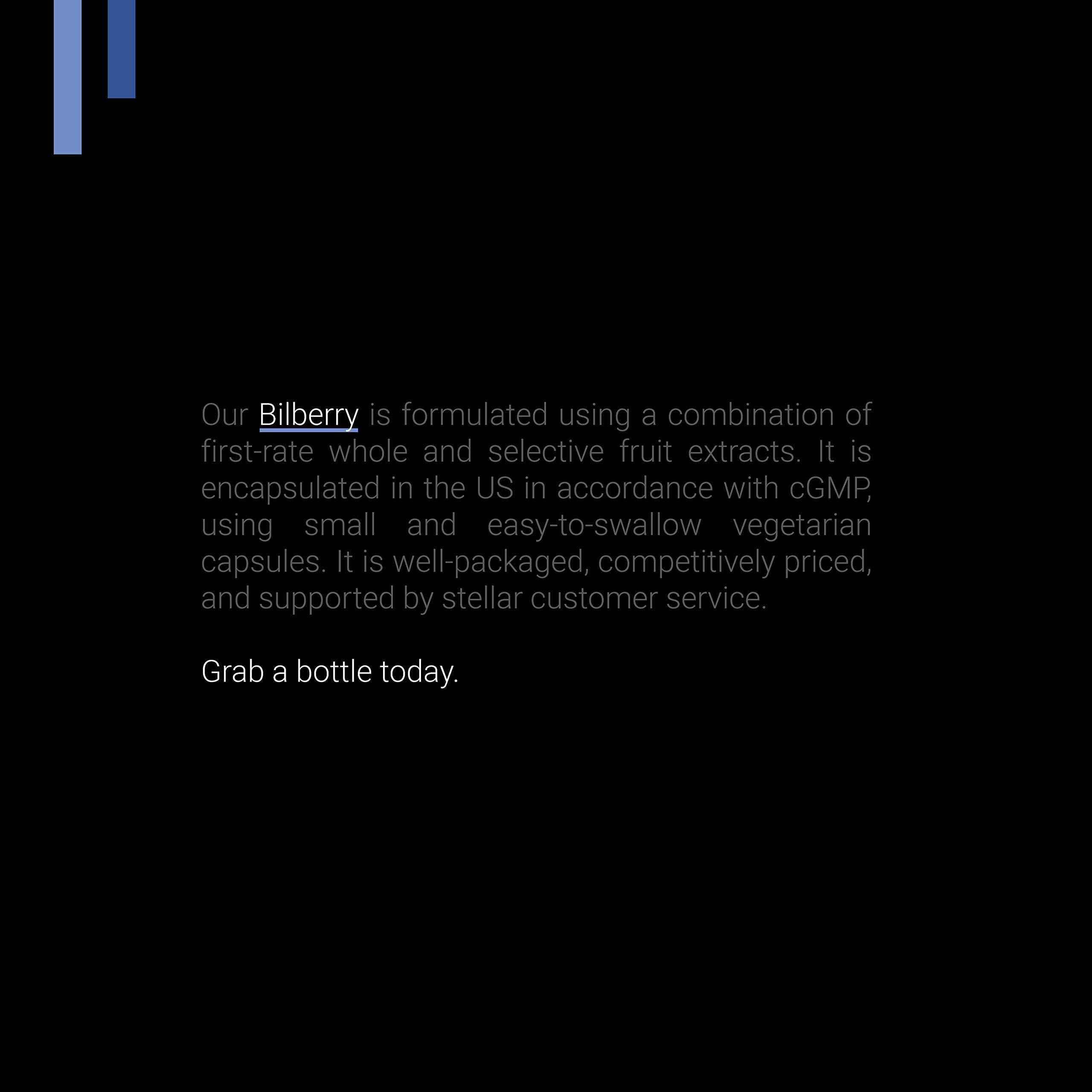 bilberry extract for healthy circulation