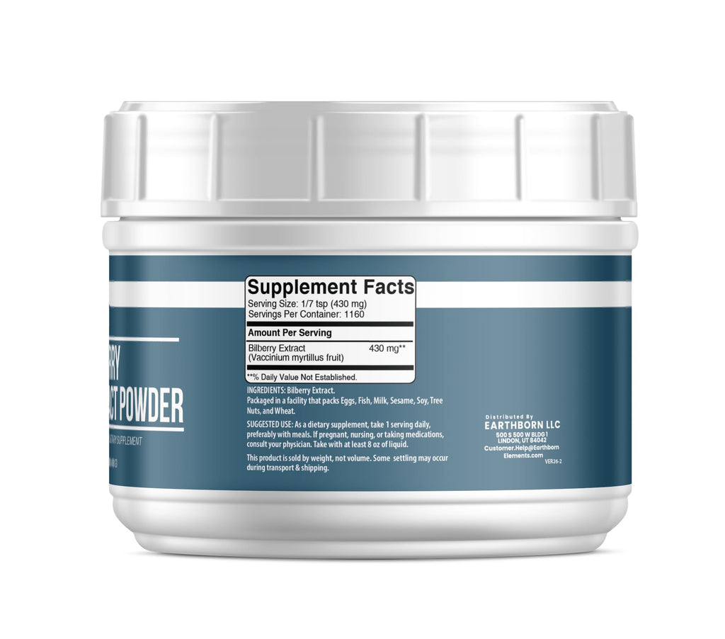 bilberry fruit powder for health