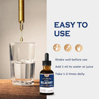 Bilberry liquid drops for daily wellness