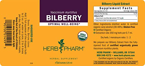 bilberry liquid for eye comfort