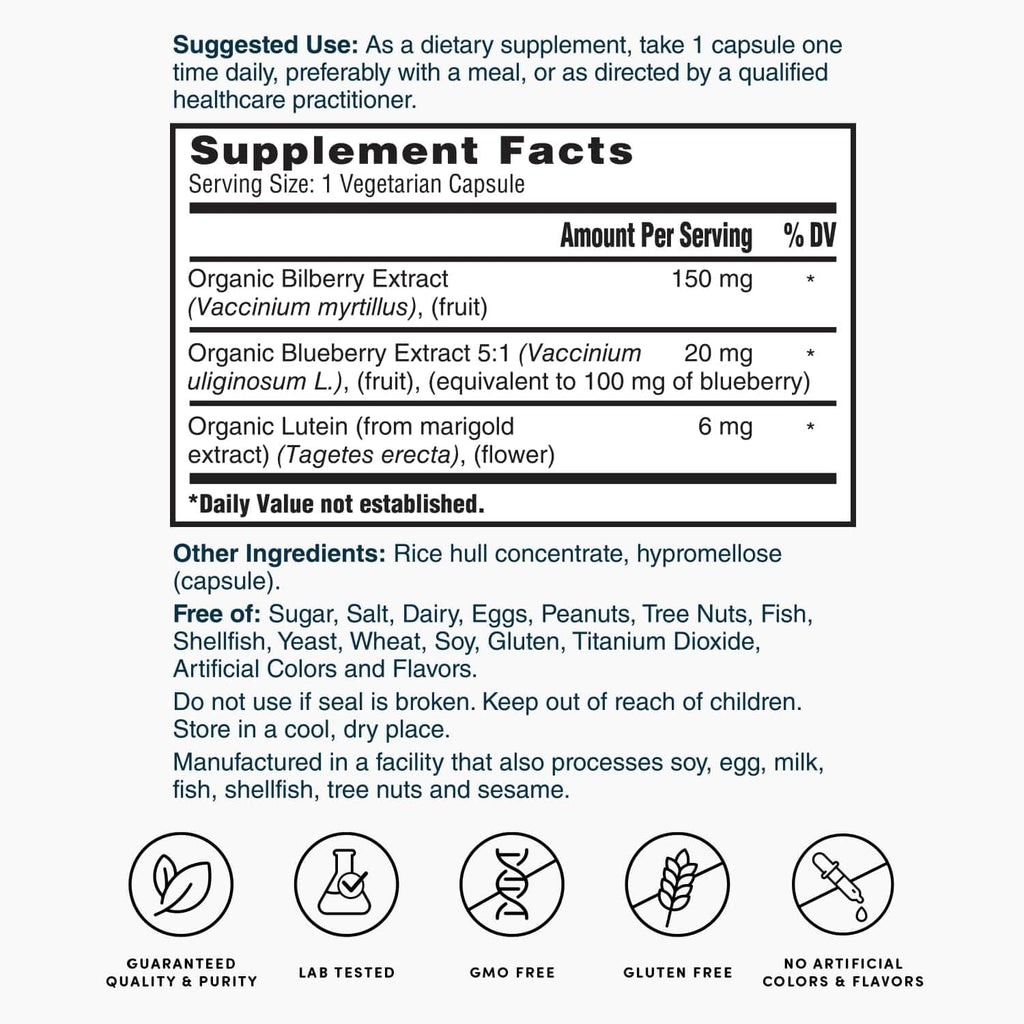 bilberry plant extract for clarity