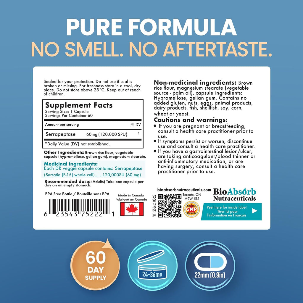 Bio Absorb serrapeptase for wellness