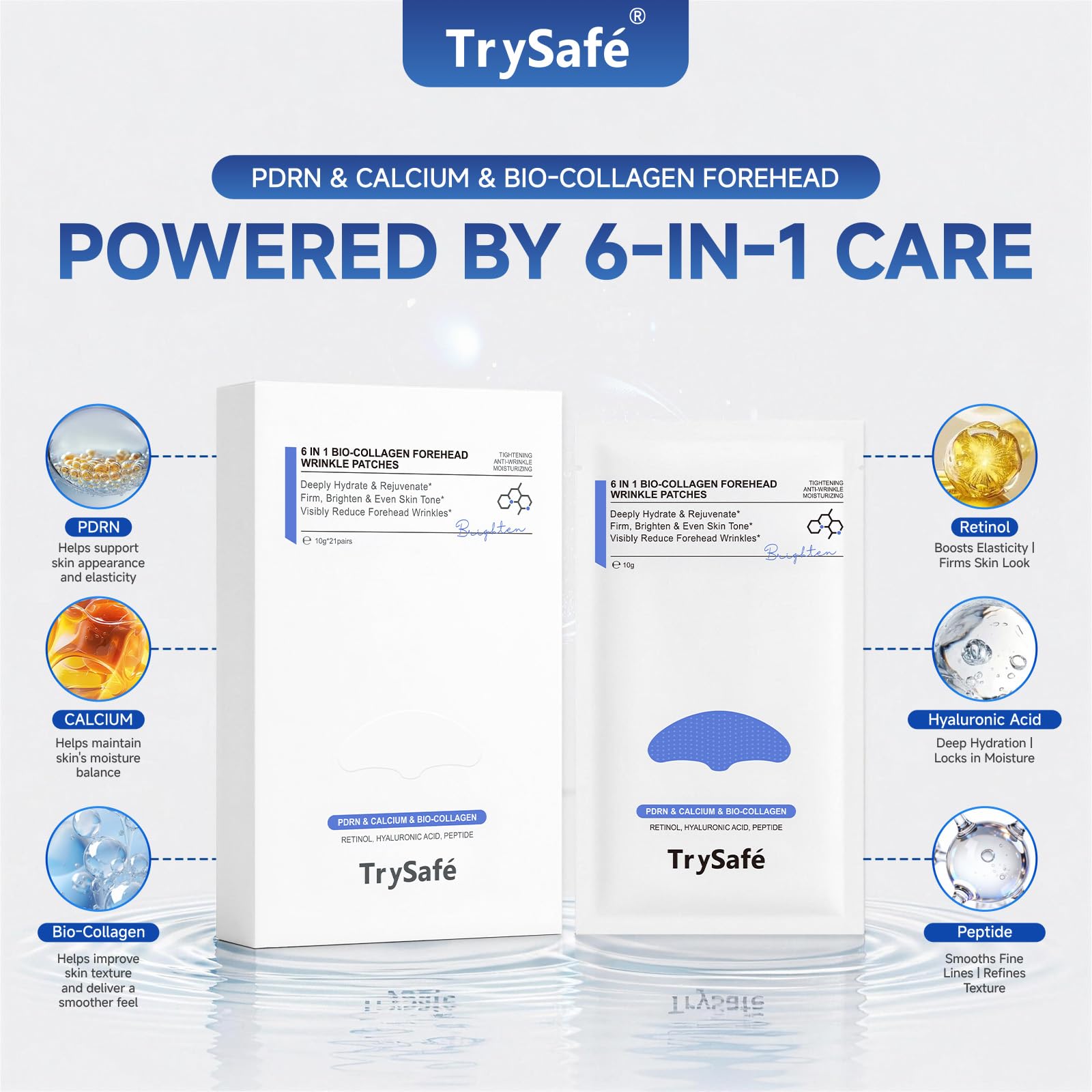 bio-collagen patches for forehead lines