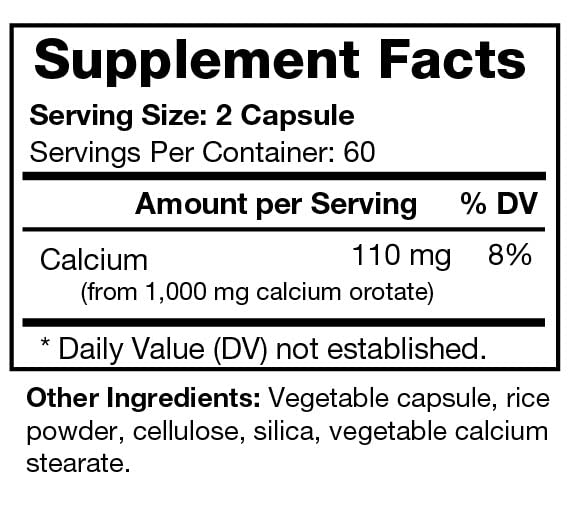 Bio-Design Calcium Orotate capsules