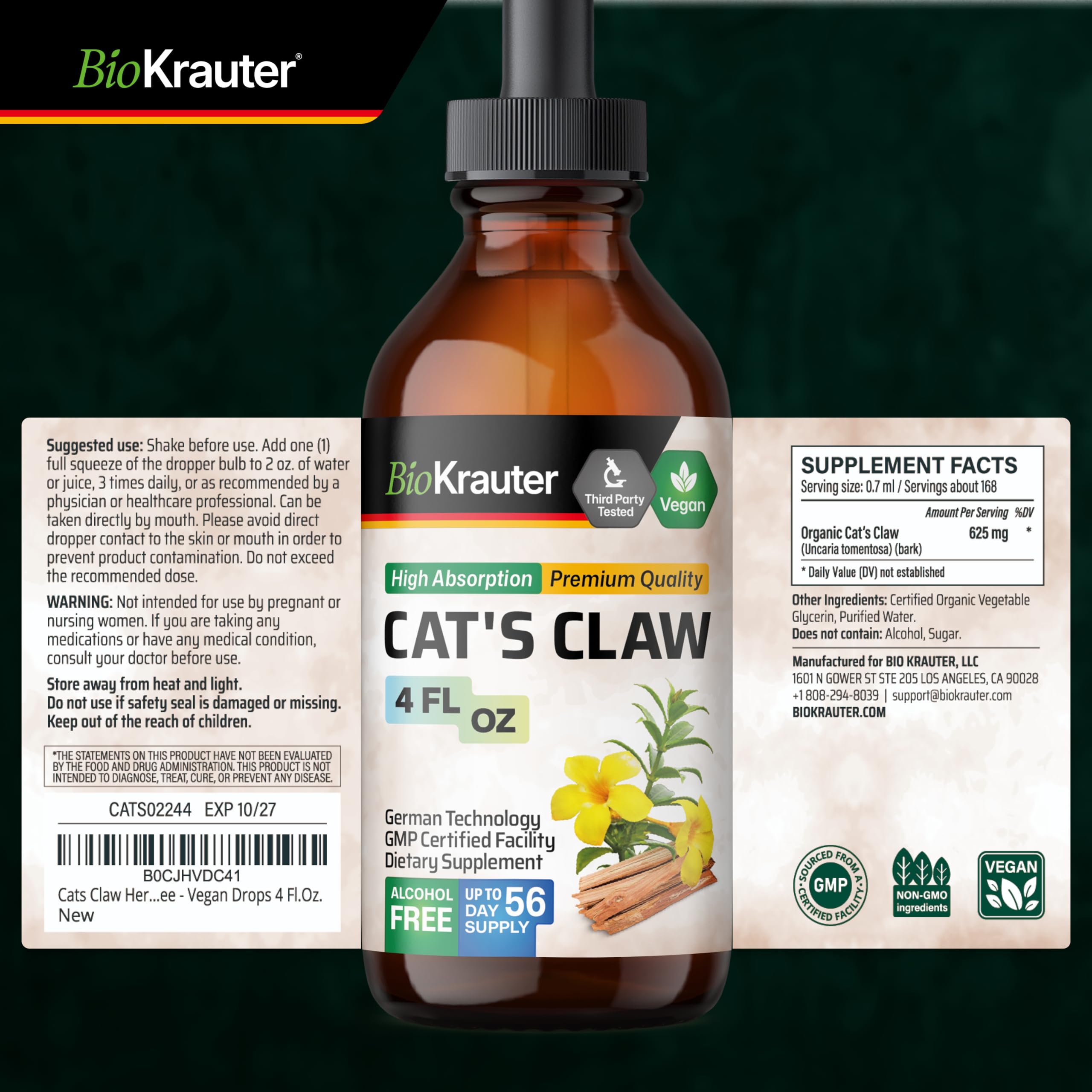 BIO herbal supplements for overall health